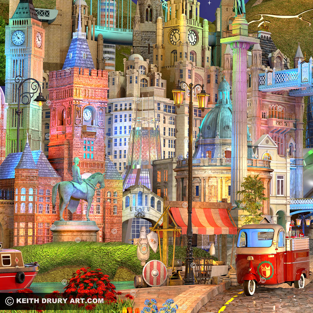 Keith Drury Art: World’s most colourful art. Taking the UK by storm.