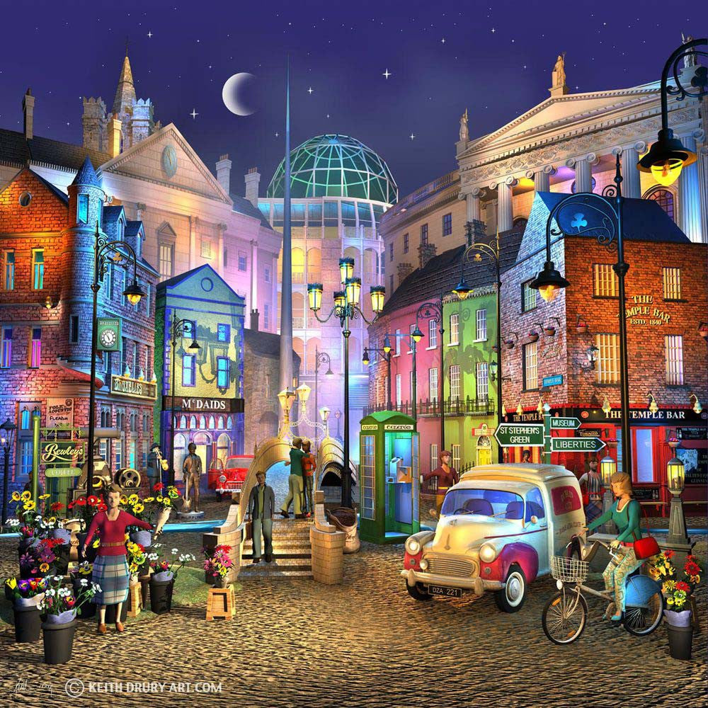 Dublin Town – Keith Drury Art
